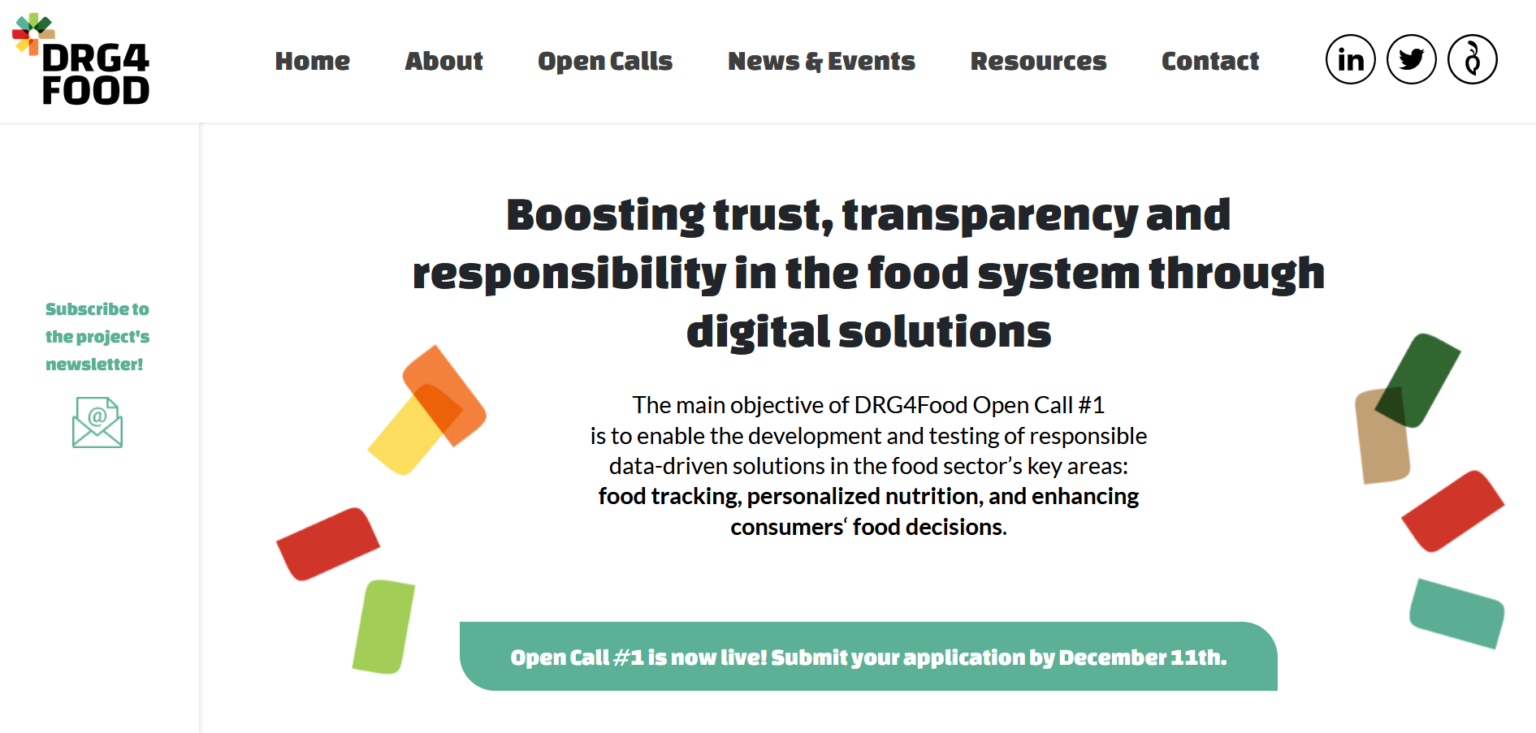 EEN: Отворена покана DRG4Food за иновативни решения в хранителната индустрия - КМА